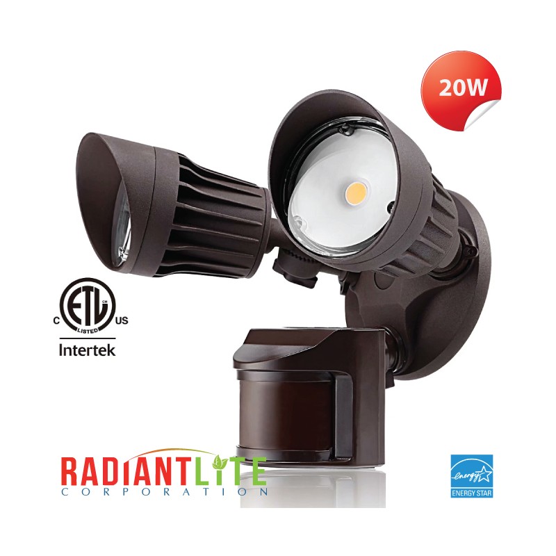 20W LED SECURITY LIGHT BRONZE - Modern Electrical Supplies Ltd