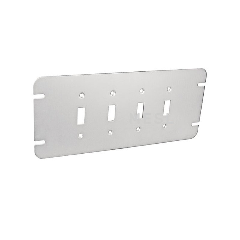4 GANG TOGGLE BOX C/W FLUSH COVER - Modern Electrical Supplies Ltd