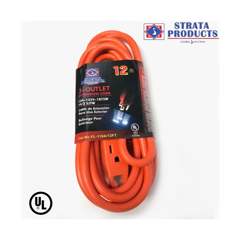 12 FEET EXTENSION CORD - Modern Electrical Supplies Ltd