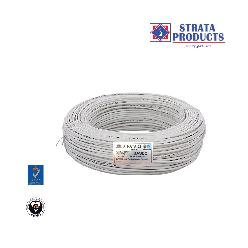 STRATA SINGLE SINGLE CABLE 1X1.5mm2 - Modern Electrical Supplies Ltd