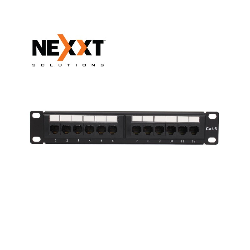 CAT6 UTP 12 PORT RJ45 PATCH PANEL - Modern Electrical Supplies Ltd