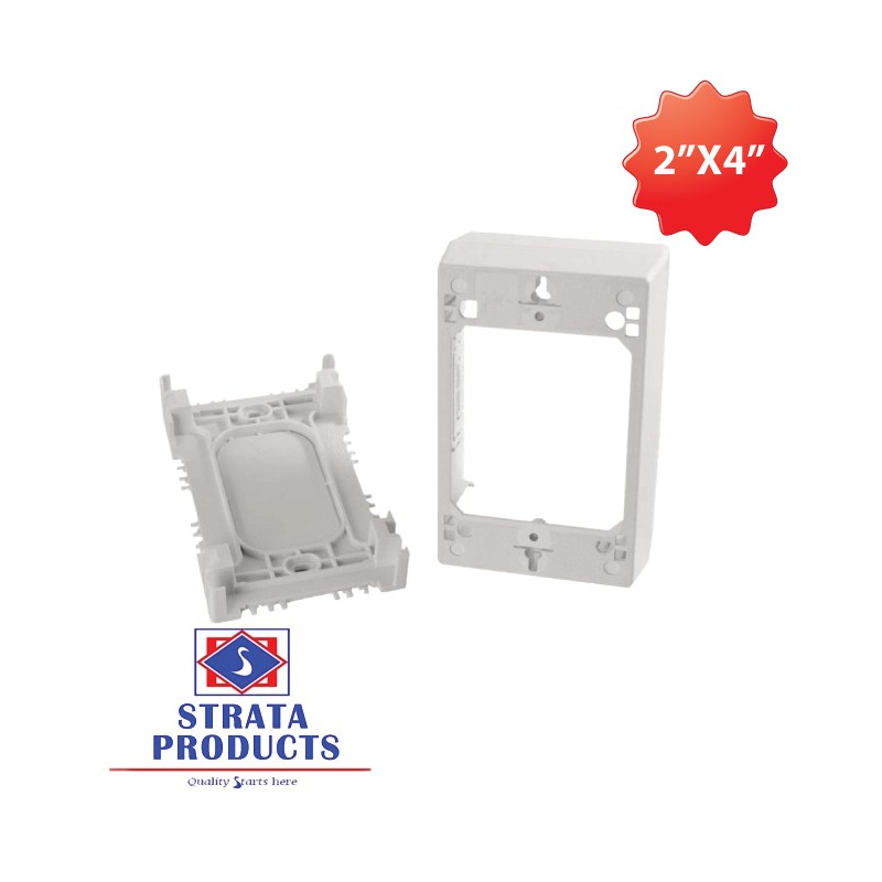 2"X4" DEEP WIRE MOLD BOX - Modern Electrical Supplies Ltd