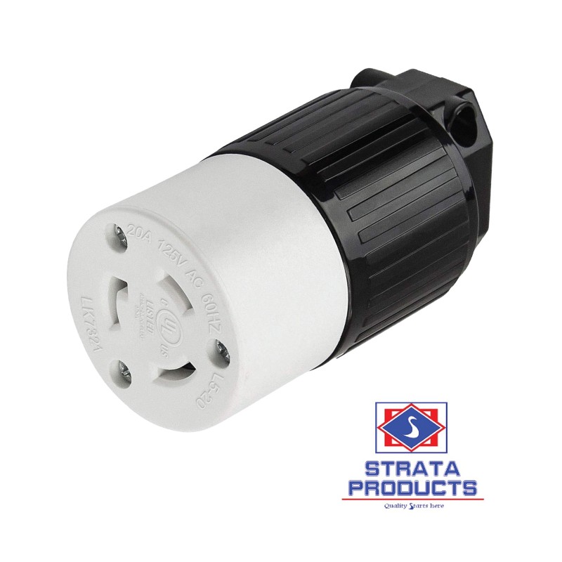 3P 20A 125V LOCKING CORD CONNECTOR NEMA L5-20C - Modern Electrical ...