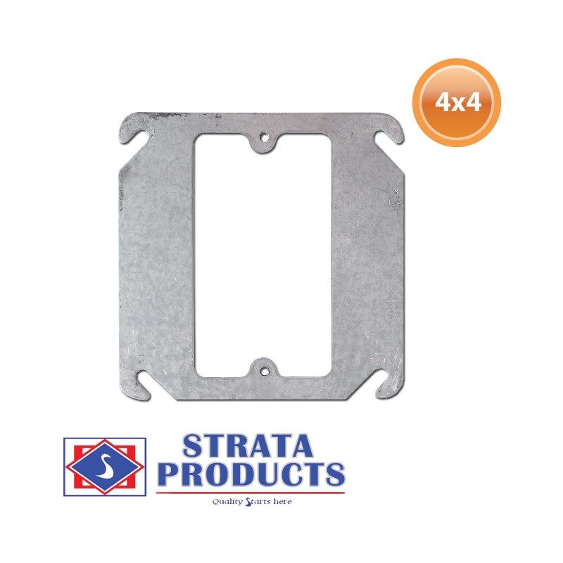 4X4 FLAT S/DEVICE COVER - Modern Electrical Supplies Ltd