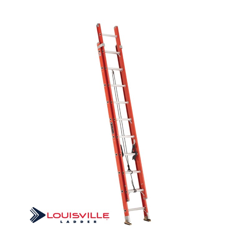 LOUISVILLE LADDER 20-FOOT FIBERGLASS EXTENSION LADDER - Modern ...