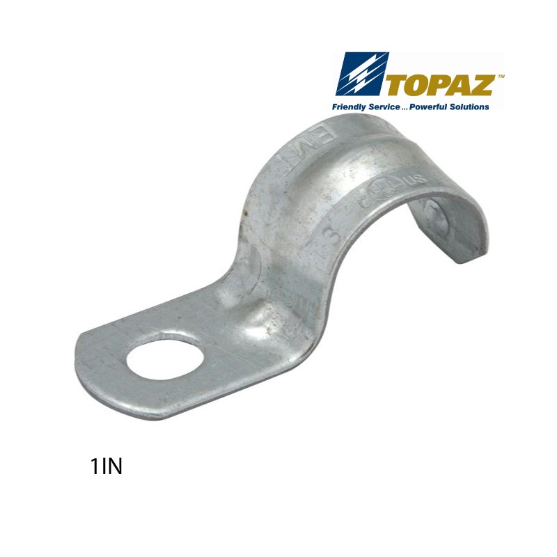 1" One Hole Snap On Type Strap - Modern Electrical Supplies Ltd