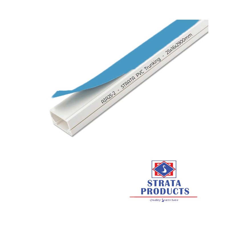 25X16X2900mm PVC TRUNKING - Modern Electrical Supplies Ltd