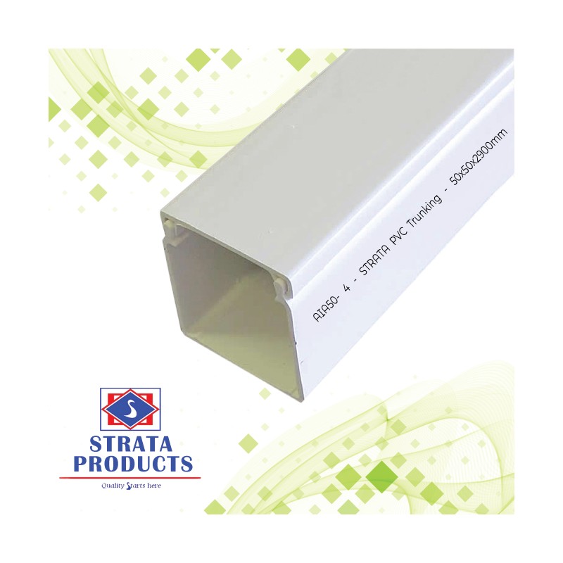 50x50x2900mm PVC TRUNKING - Modern Electrical Supplies Ltd