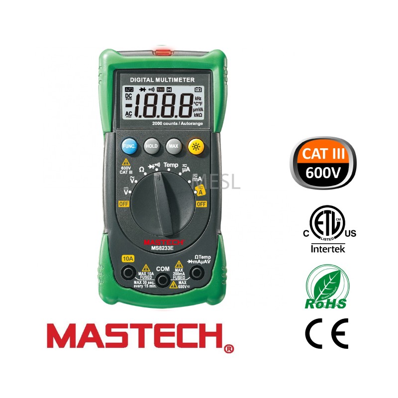 MS8233E - Digital Multimeter - Modern Electrical Supplies Ltd